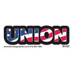Union American Flag Background Decal – Kennedy Graphics